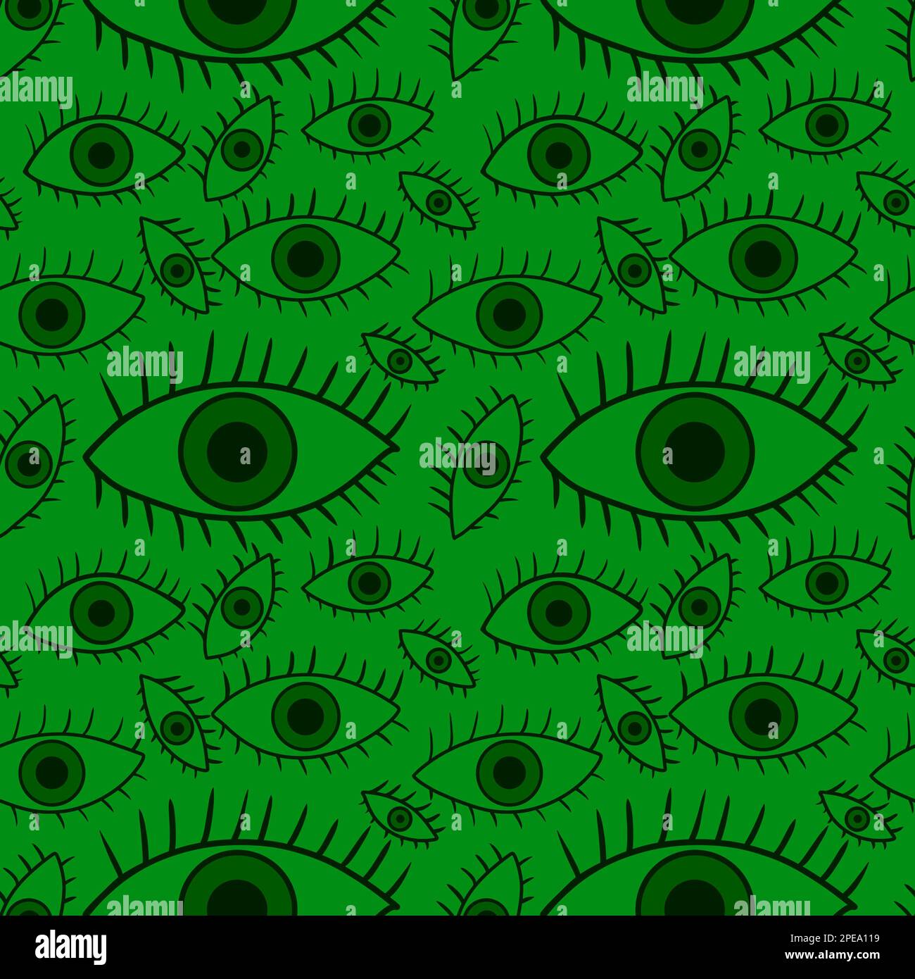 Cartoon doodle ethnic seamless eyes pattern for wrapping paper and ...
