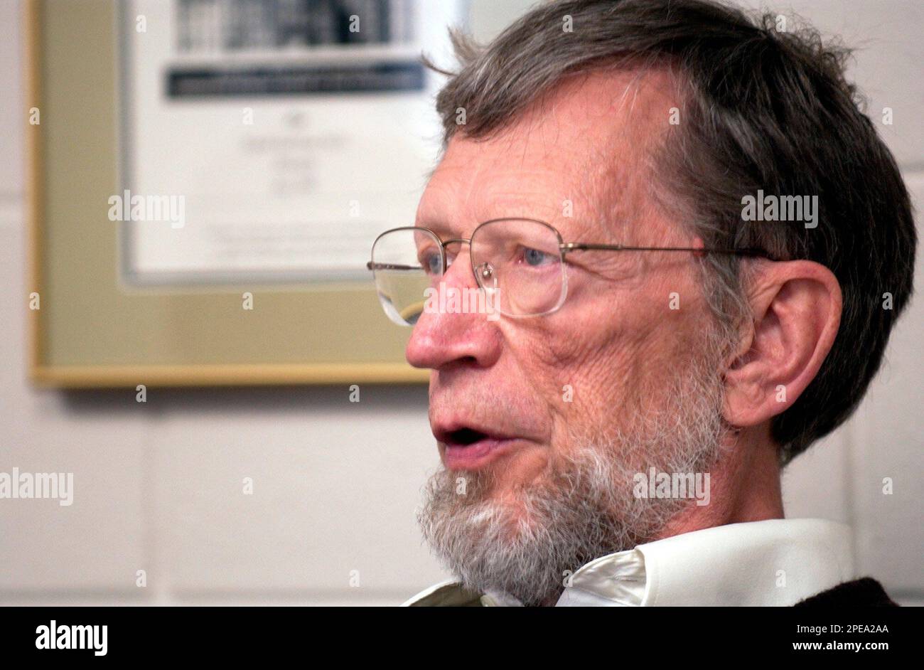 ** ADVANCE FOR WEEKEND, MARCH 25-27 **Notre Dame professor Alvin ...