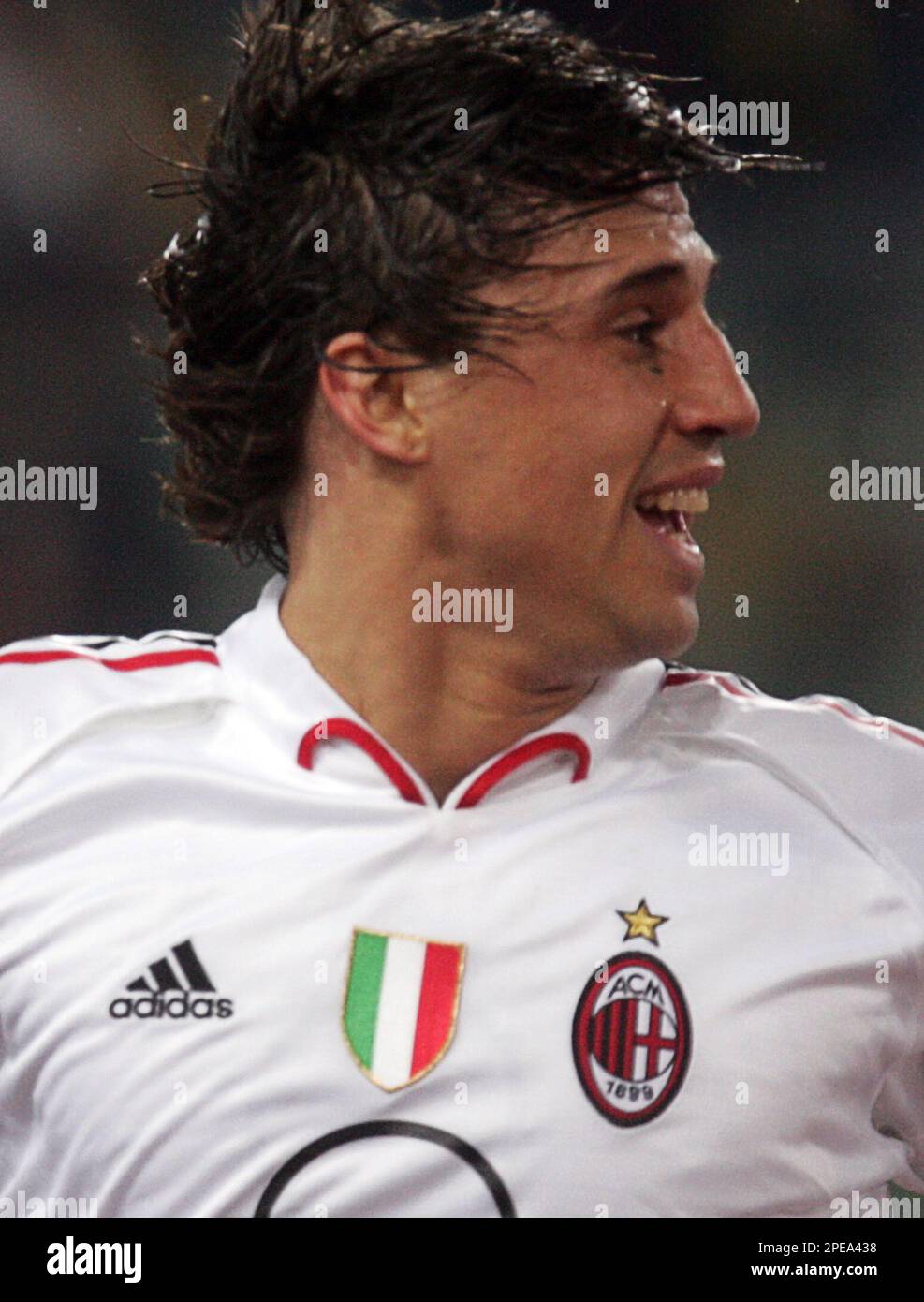 AC Milan's Argentine striker Hernan Crespo celebrates after scoring ...