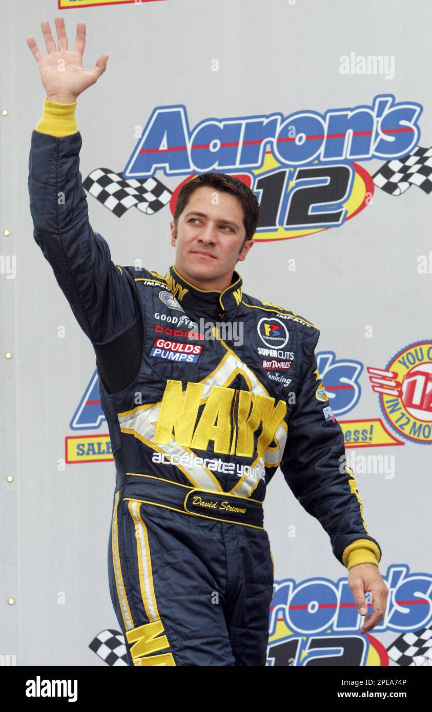 NASCAR Busch driver David Stremme is introduced at the start of the ...