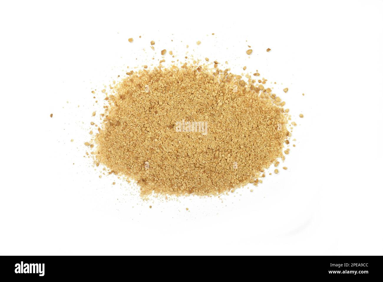 Ground biscuits isolated on white background Stock Photo - Alamy