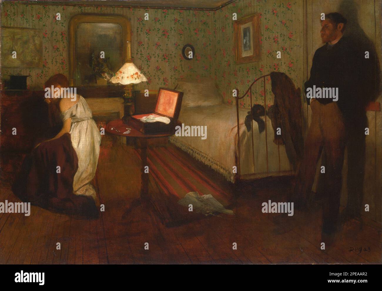 Interior 1868 or 1869 by Edgar Degas Stock Photo - Alamy
