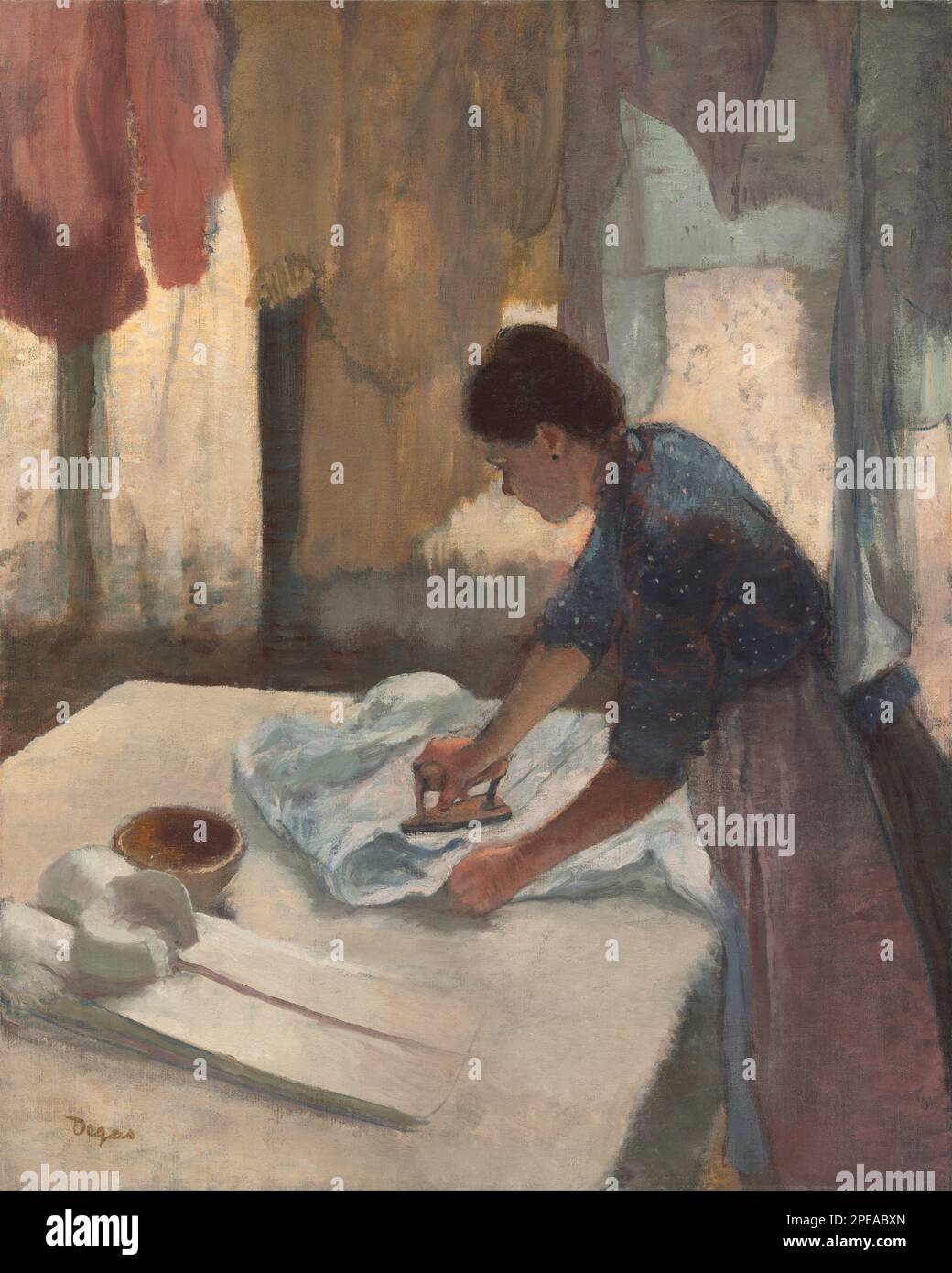 Edgar degas woman ironing hi-res stock photography and images - Alamy