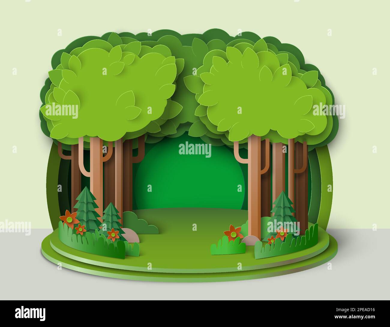 Woodland plantation Stock Vector Images - Alamy