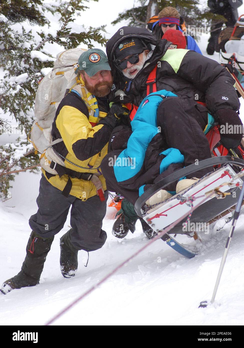 ADVANCE FOR WEEKEND OF MARCH 19-20 ** Mountaineer Brian Horner catches ...