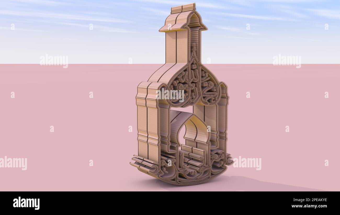 In Arabic calligraphy the upper portion says Muhammad PBUHAHP is the ...