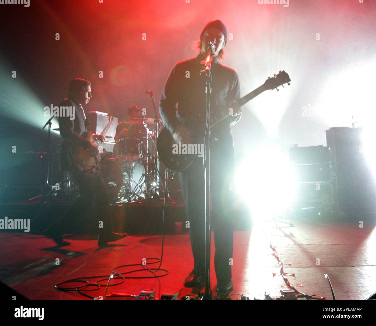 Daniel Kessler, guitarist, and lead vocalist and guitarist Paul Banks ...