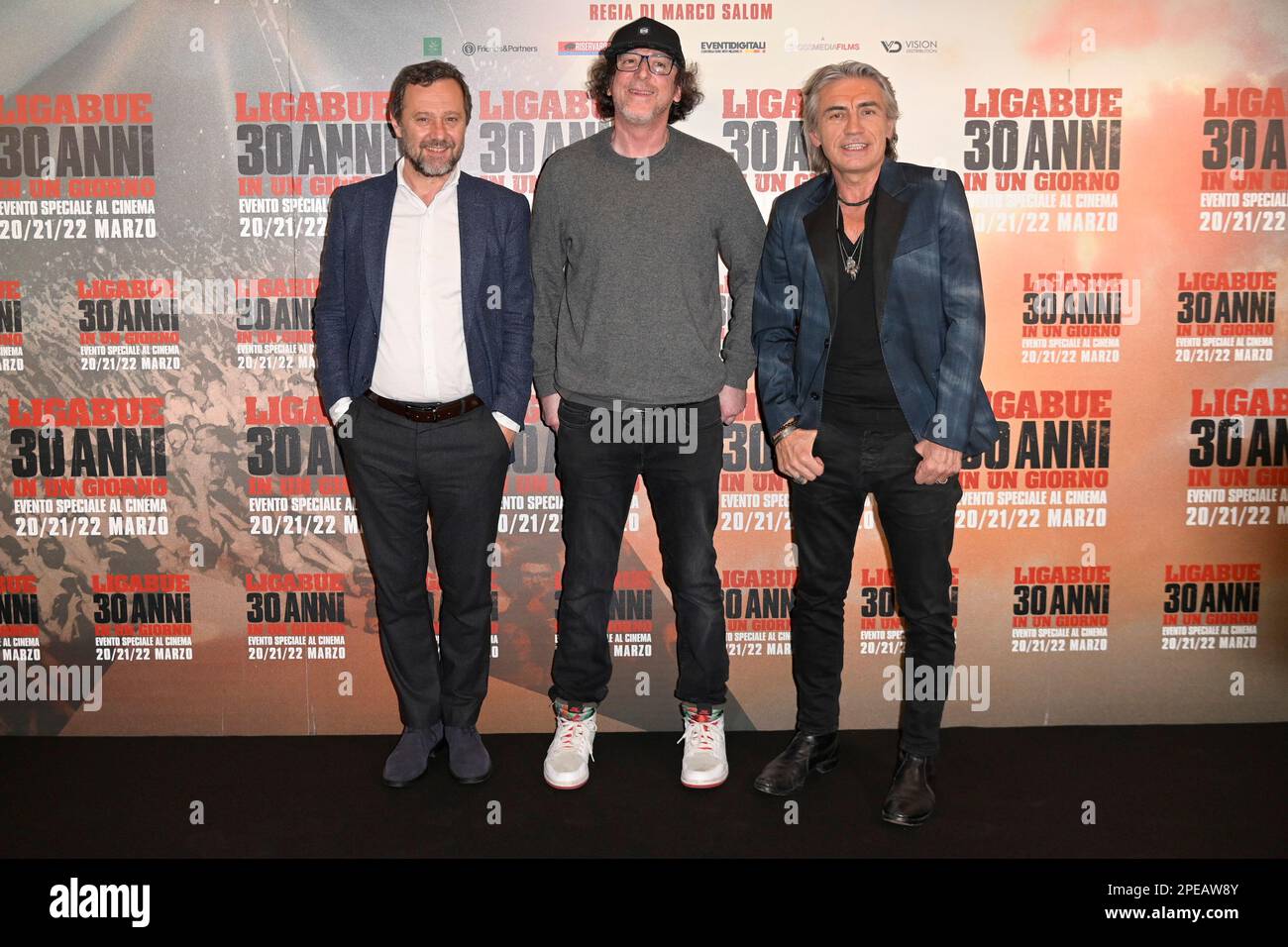 Rome, Italy. 15th Mar, 2023. Massimiliano Orfei (l), Marco Salom (c ...