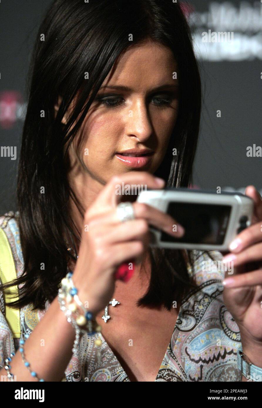 Socialite Nicky Hilton arrives at the "T-Mobile Sidekick II" Launch ...