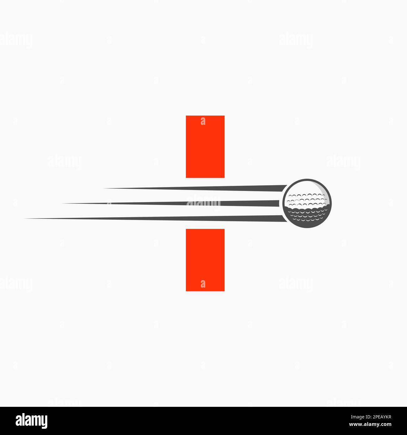 Letter I Golf Logo Design. Initial Hockey Sport Academy Sign, Club ...
