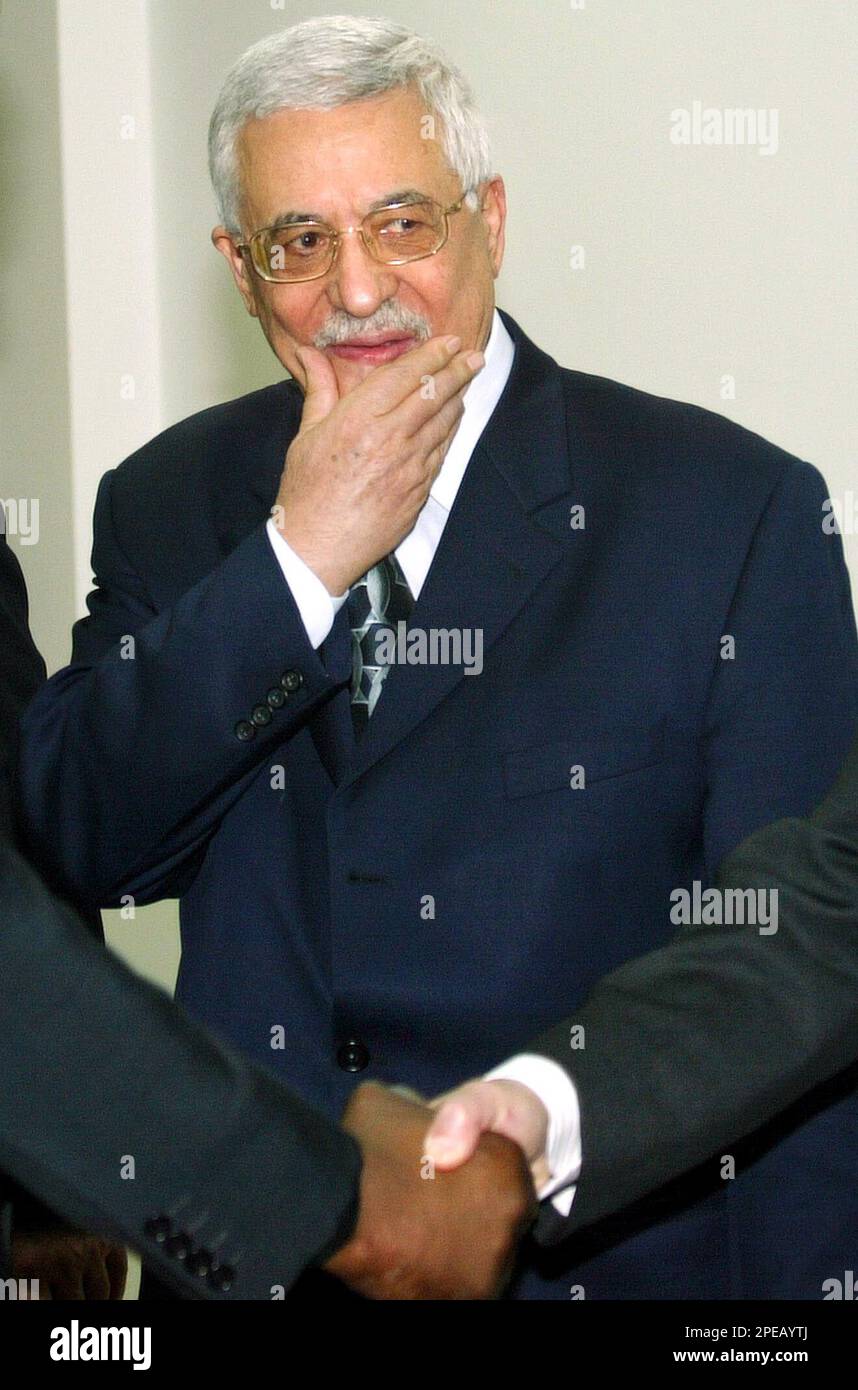 Palestinian Authority President Mahmoud Abbas, also known as Abu Mazen ...