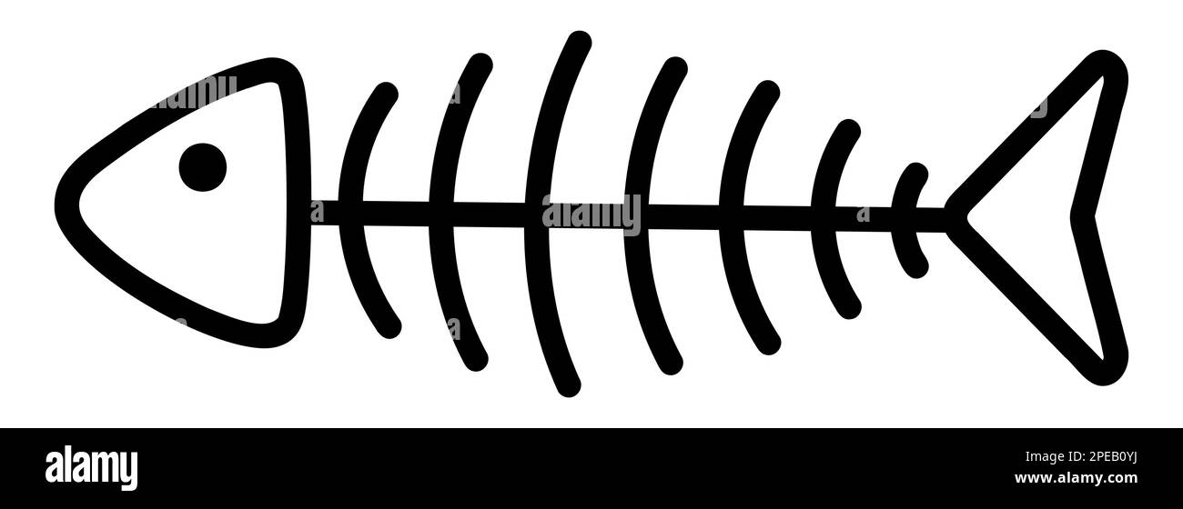 Fish bone line icon. Design can use for web and mobile app. Vector ...
