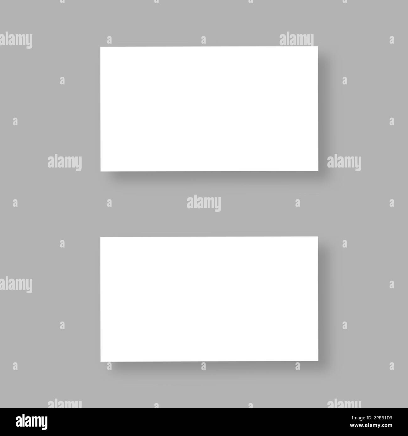 Realistic business branding cards template mockup with shadows. Vector ...
