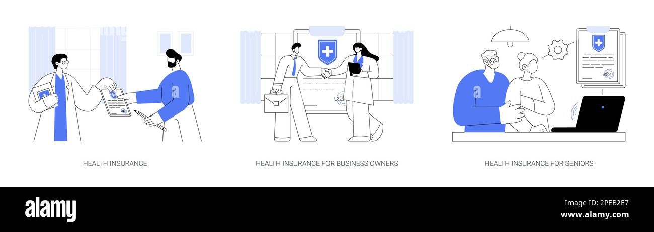 Insurance company service abstract concept vector illustrations Stock ...