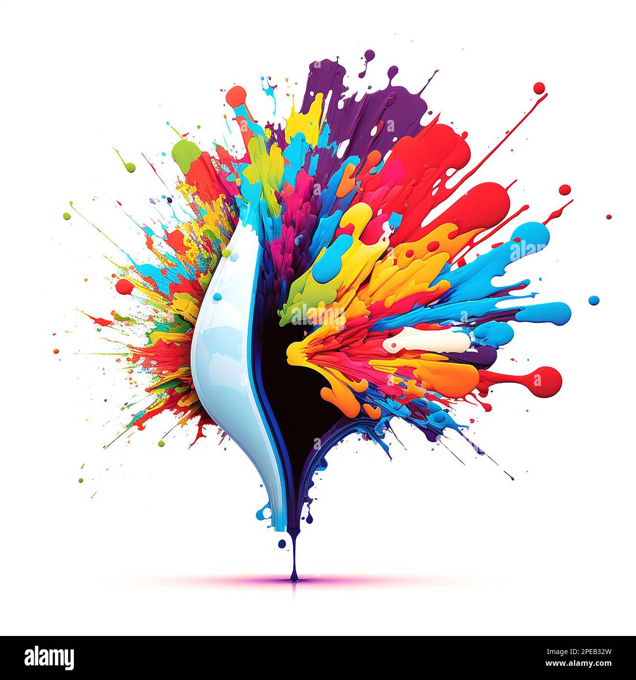 Burst of colours Cut Out Stock Images & Pictures - Alamy
