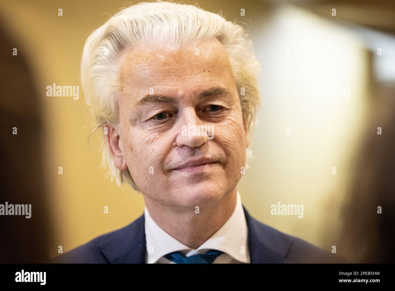 THE HAGUE - Geert Wilders (PVV) reacts to the results of the provincial ...