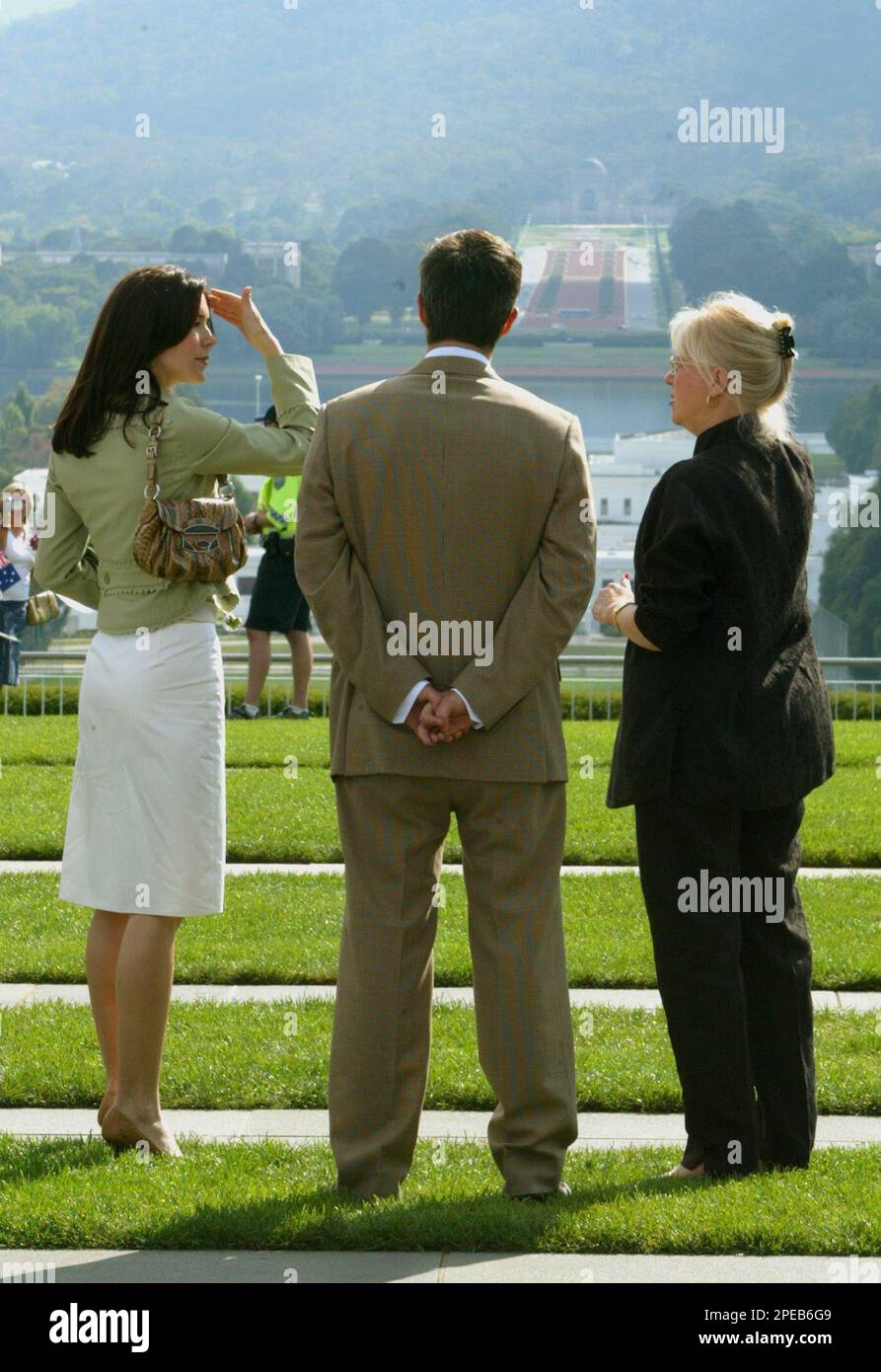 Crown Prince Frederik of Denmark, center, and his Australian wife ...