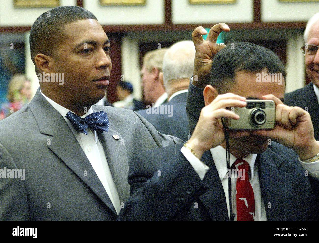 Rep. Chris Smith, D-Ft. Lauderdale, left, jokes with Rep. Kenneth ...