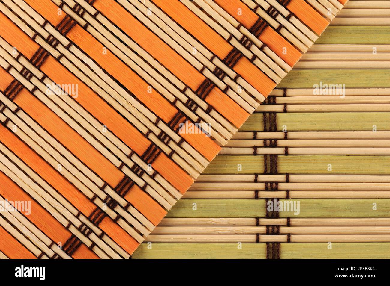 handmade bamboo mat background Stock Photo - Alamy