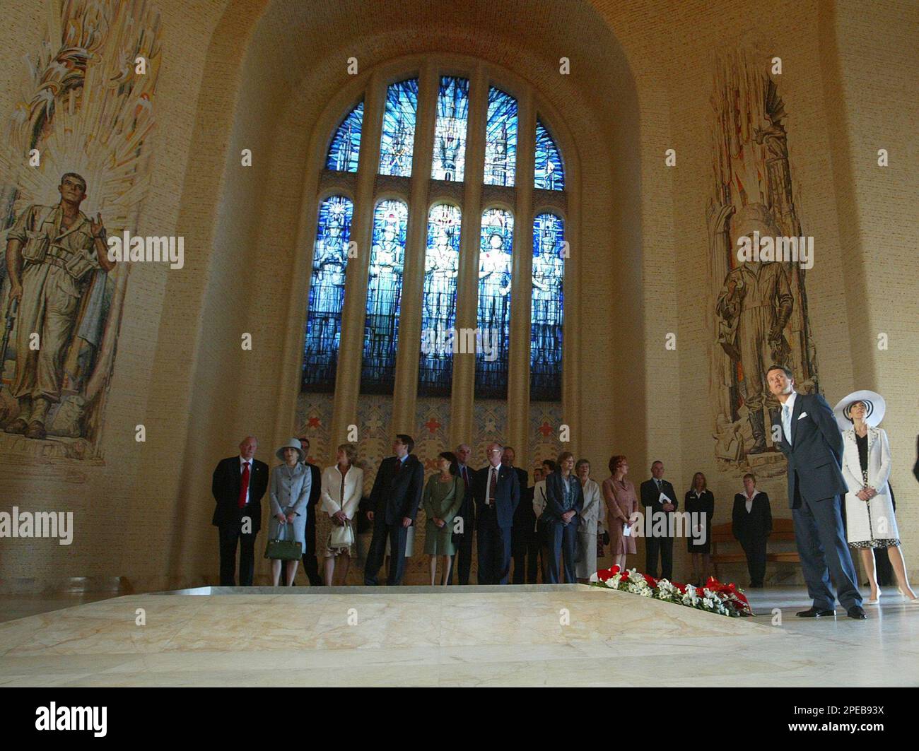 Crown Prince Frederik of Denmark front, and his Australian wife ...
