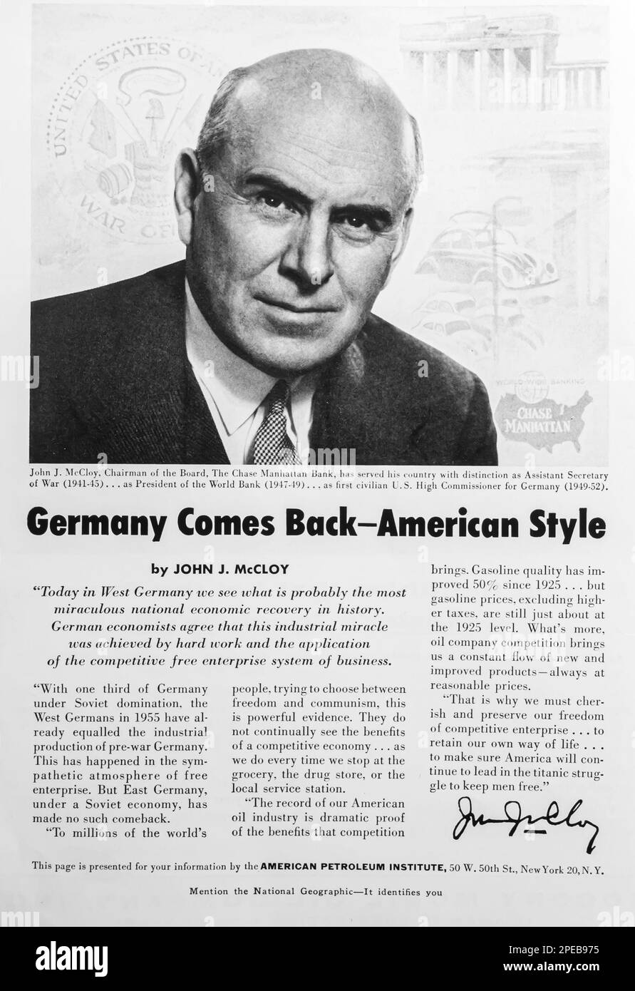 American Petroleum Institute advert in a Natgeo magazine September 1956 ...