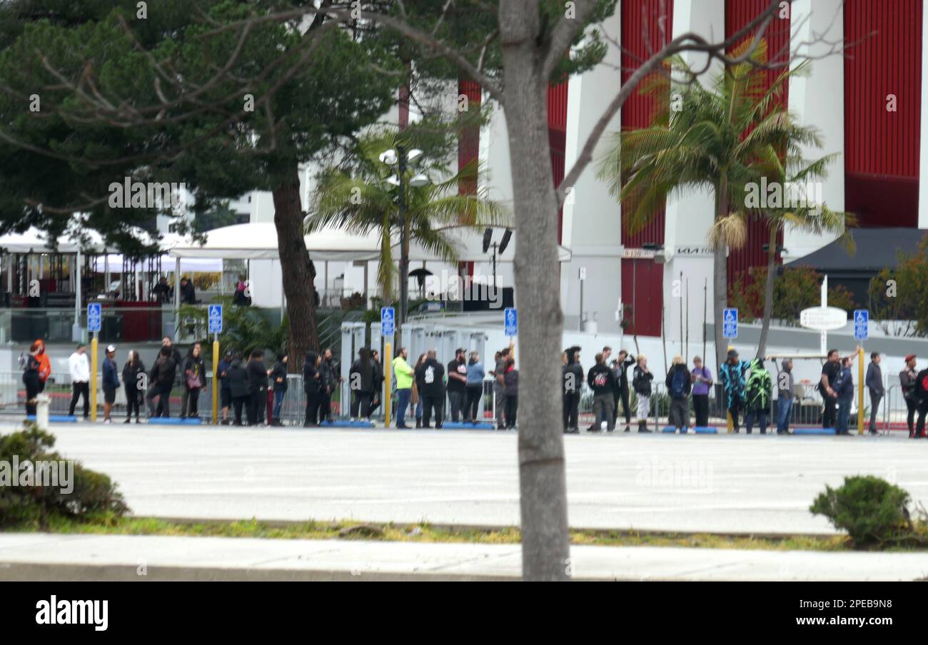 Inglewood, California, USA 11th March 2023 Fans in line for Sold Out ...