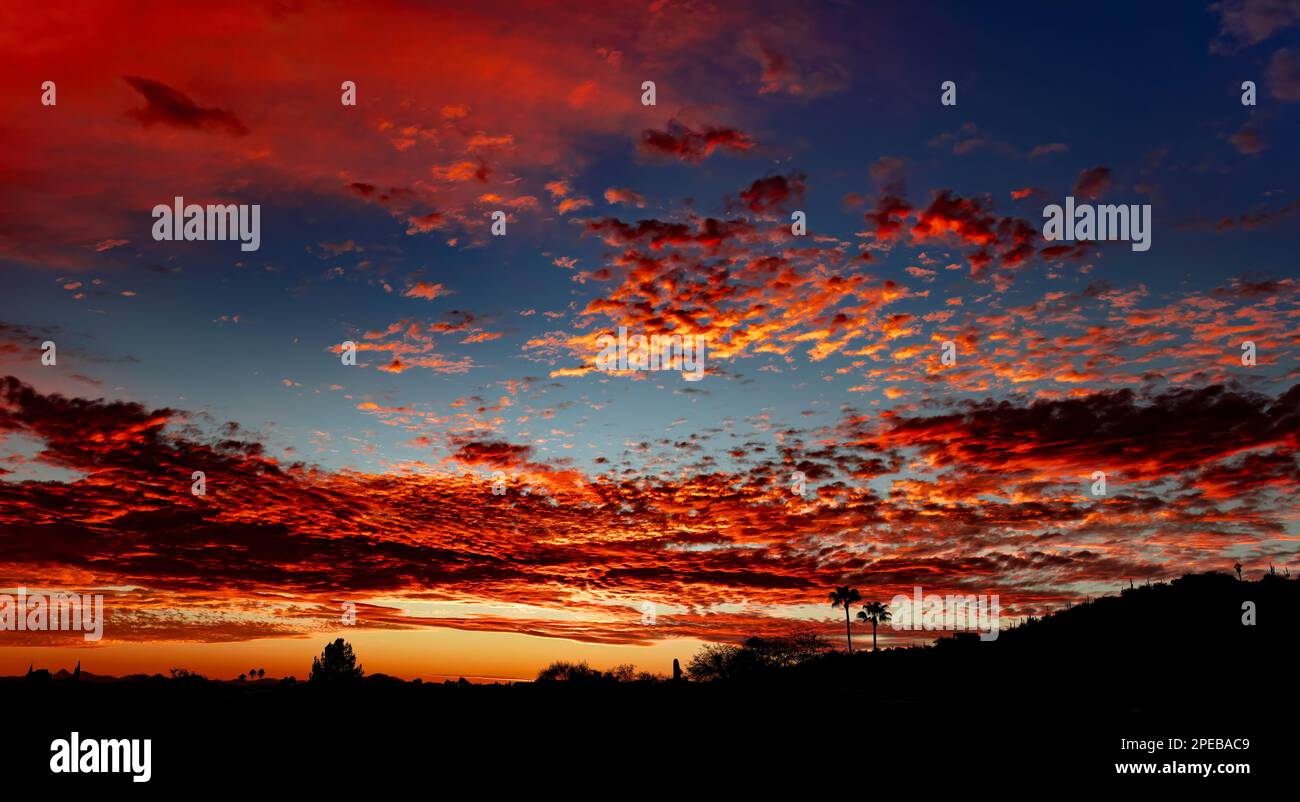 Tucson Sunset, AZ Stock Photo - Alamy