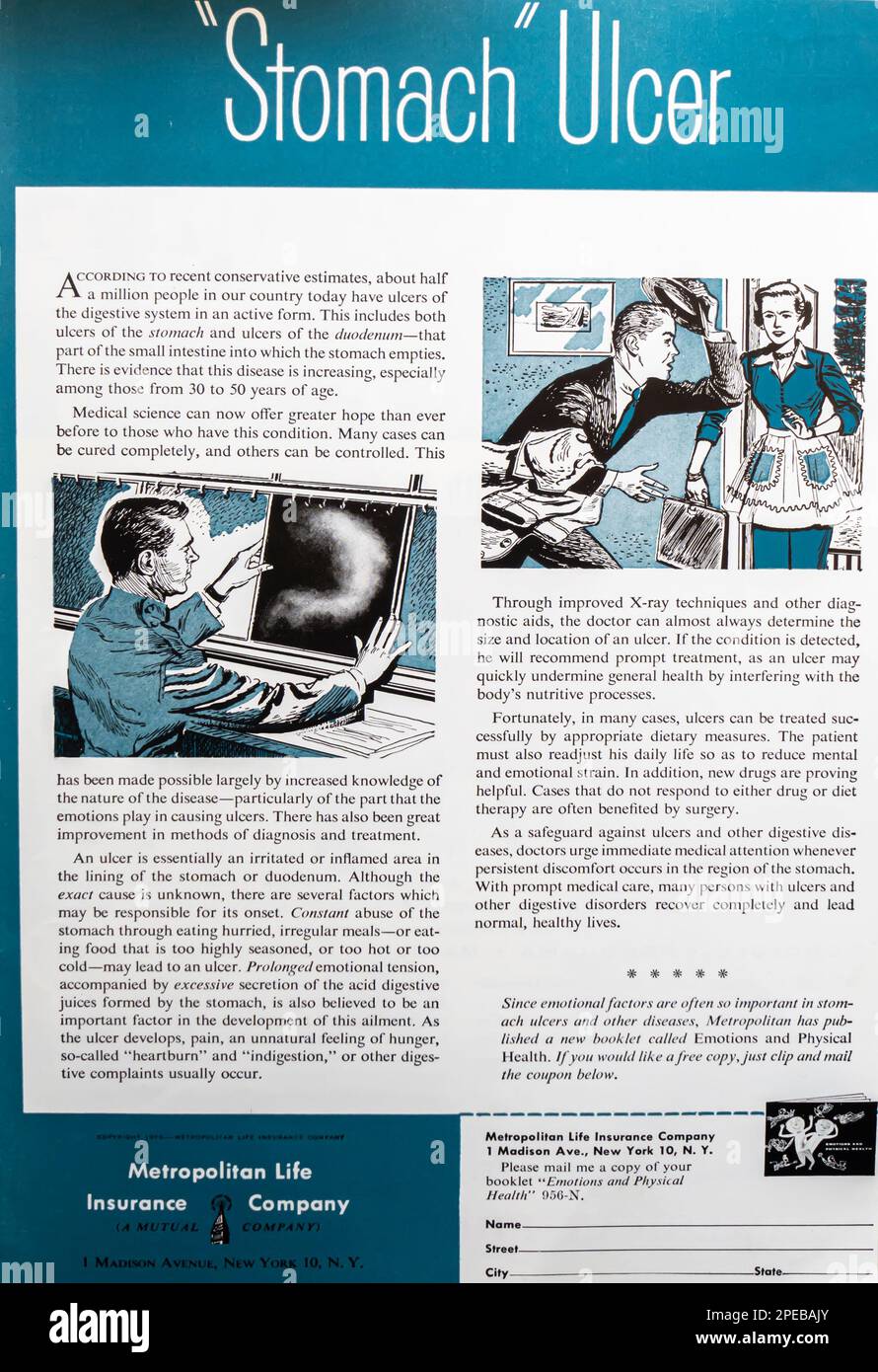 Metropolitan Life insurance advert in a Natgeo magazine September 1956 ...