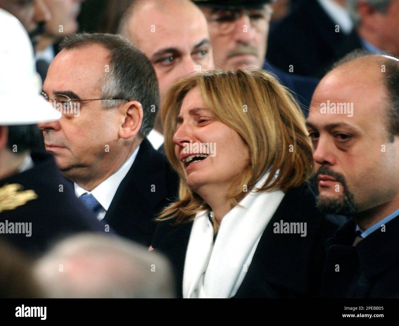 Rosa Maria Calipari, center, widow of late Italian intelligence officer ...