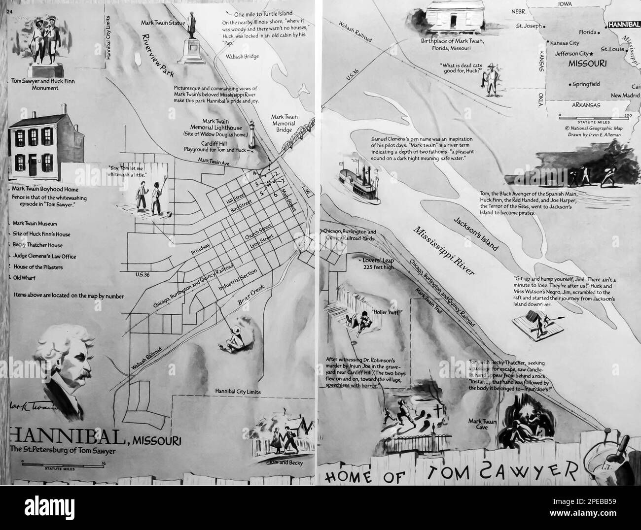 Maps of literature personages hi-res stock photography and images - Alamy
