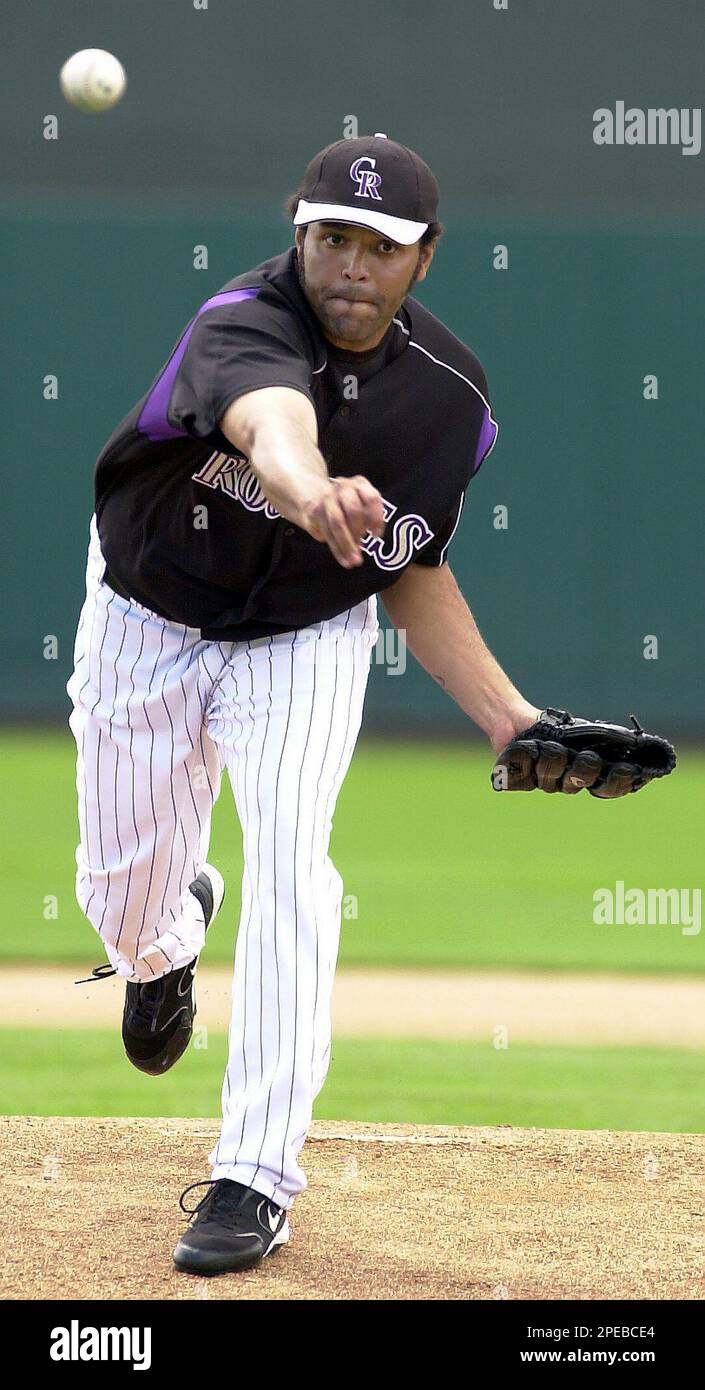Colorado Rockies pitcher Shawn Chacon makes his spring debut as a ...