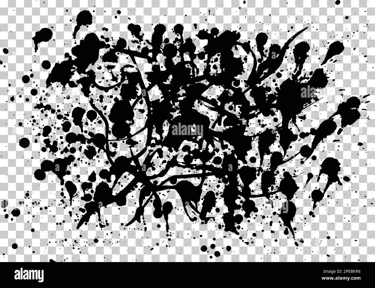 Set of splash on white background vector illustration. Ink splash ...
