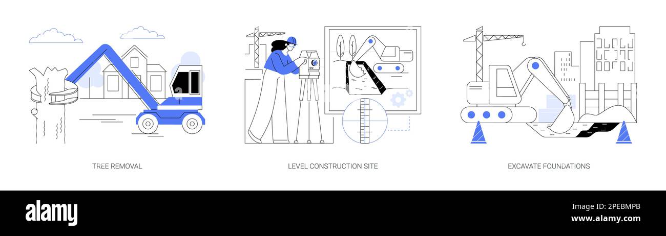 Area of excavation Stock Vector Images - Alamy