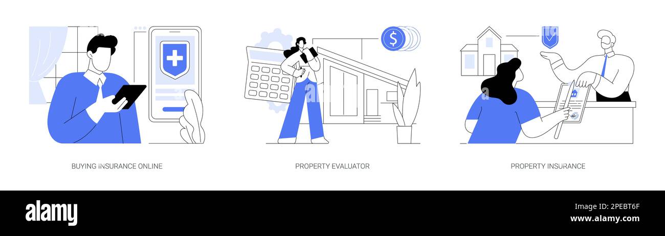 Insurance industry abstract concept vector illustrations Stock Vector ...