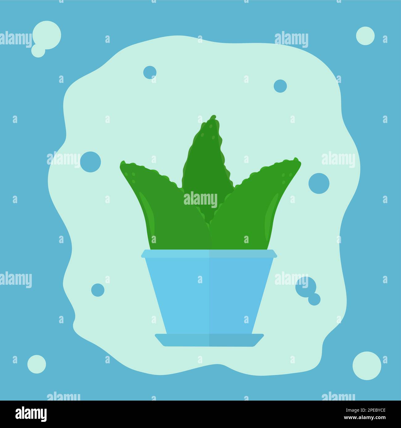 Blue purple flower plant Stock Vector Images - Alamy