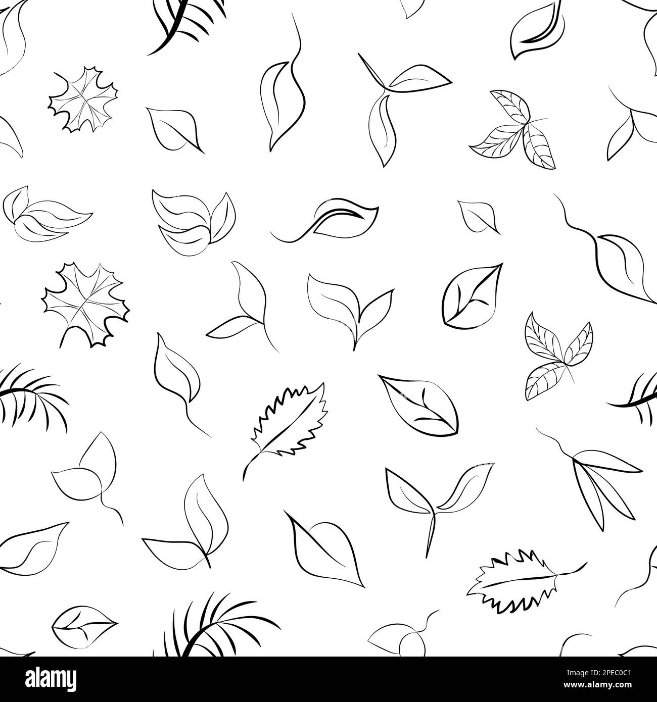 Seamless pattern of leaves symbolizing eco, green energy, ecology ...