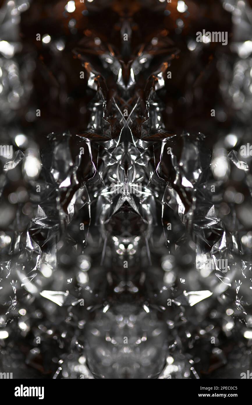 Crazy colorful aluminum paper texture double layers party design for ...