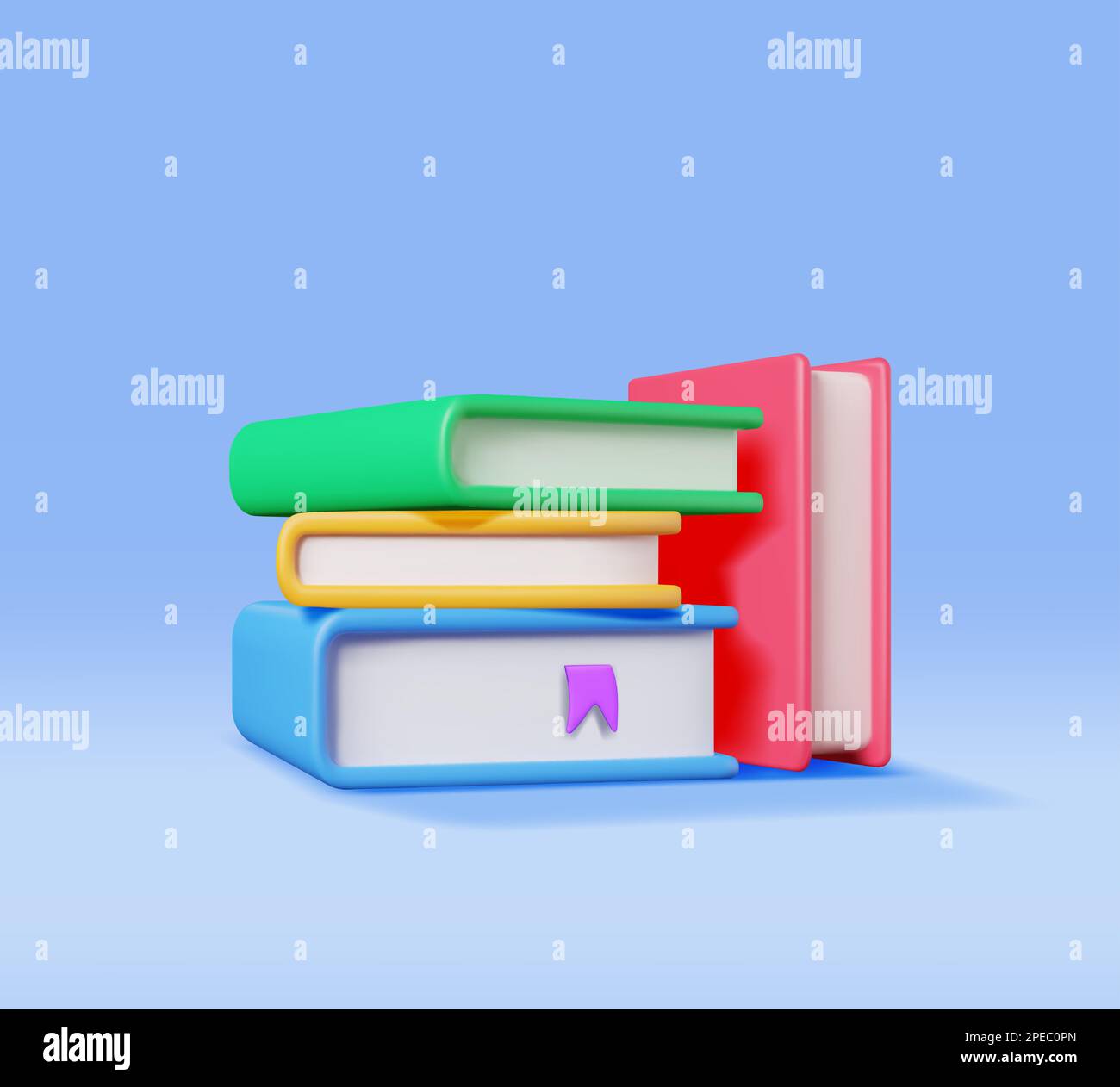 3D Stack of Closed Books Isolated Stock Vector Image & Art - Alamy