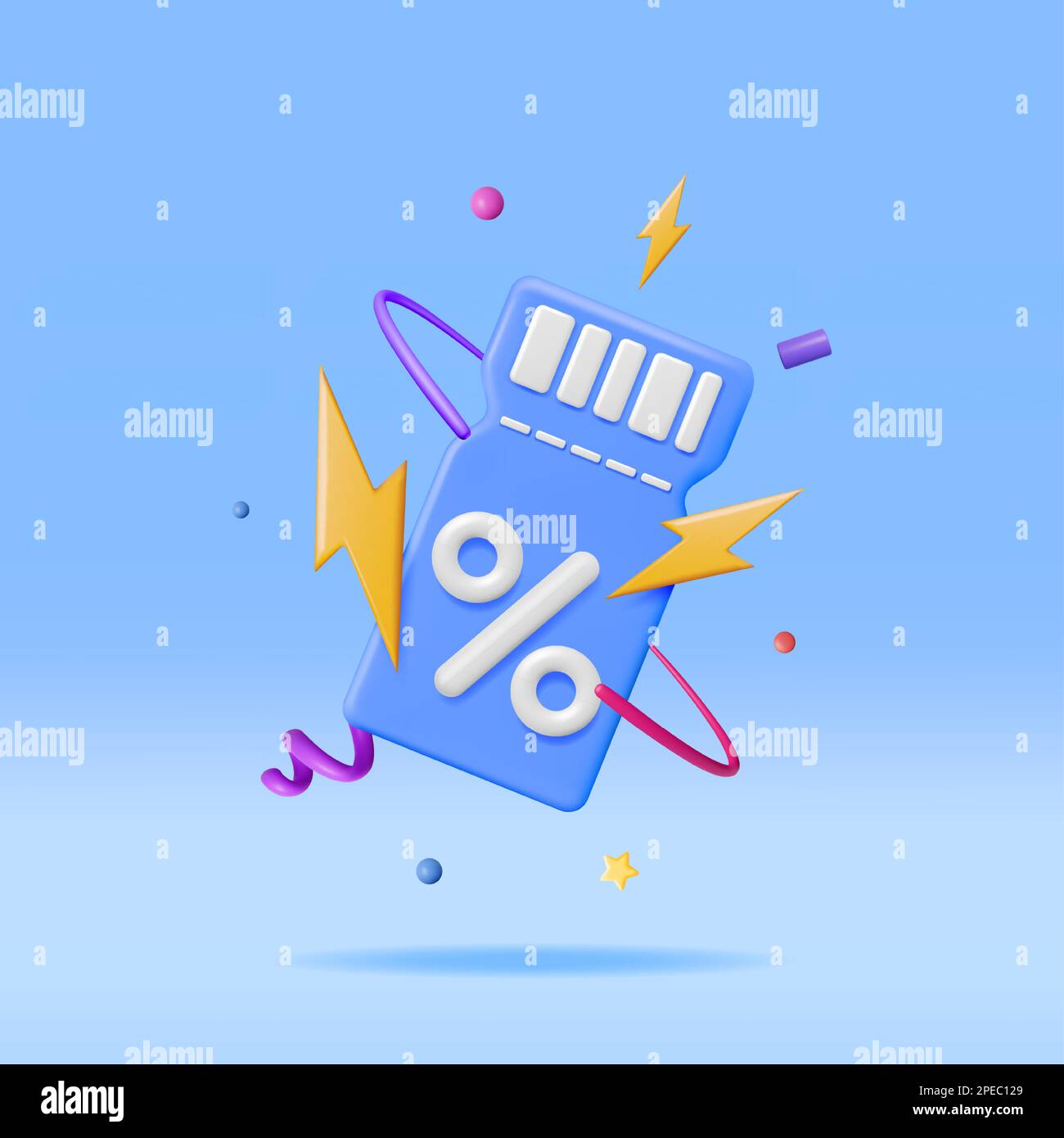 3d rendering percent symbol Stock Vector Images - Alamy