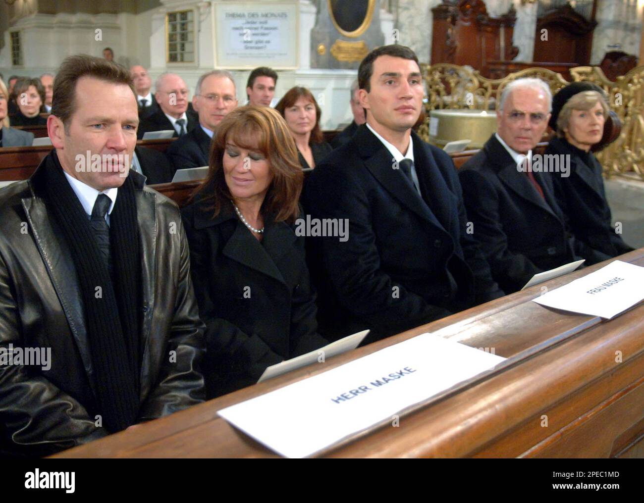 Ex-Profiboxer Henry Maske und seine Frau Manuela, Boxer Wladimir ...