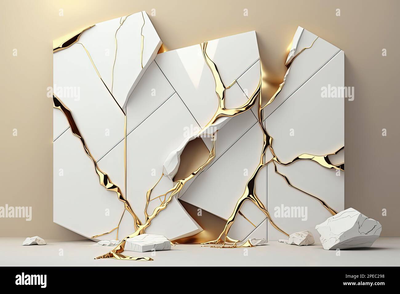 Kintsugi pottery style hi-res stock photography and images - Alamy