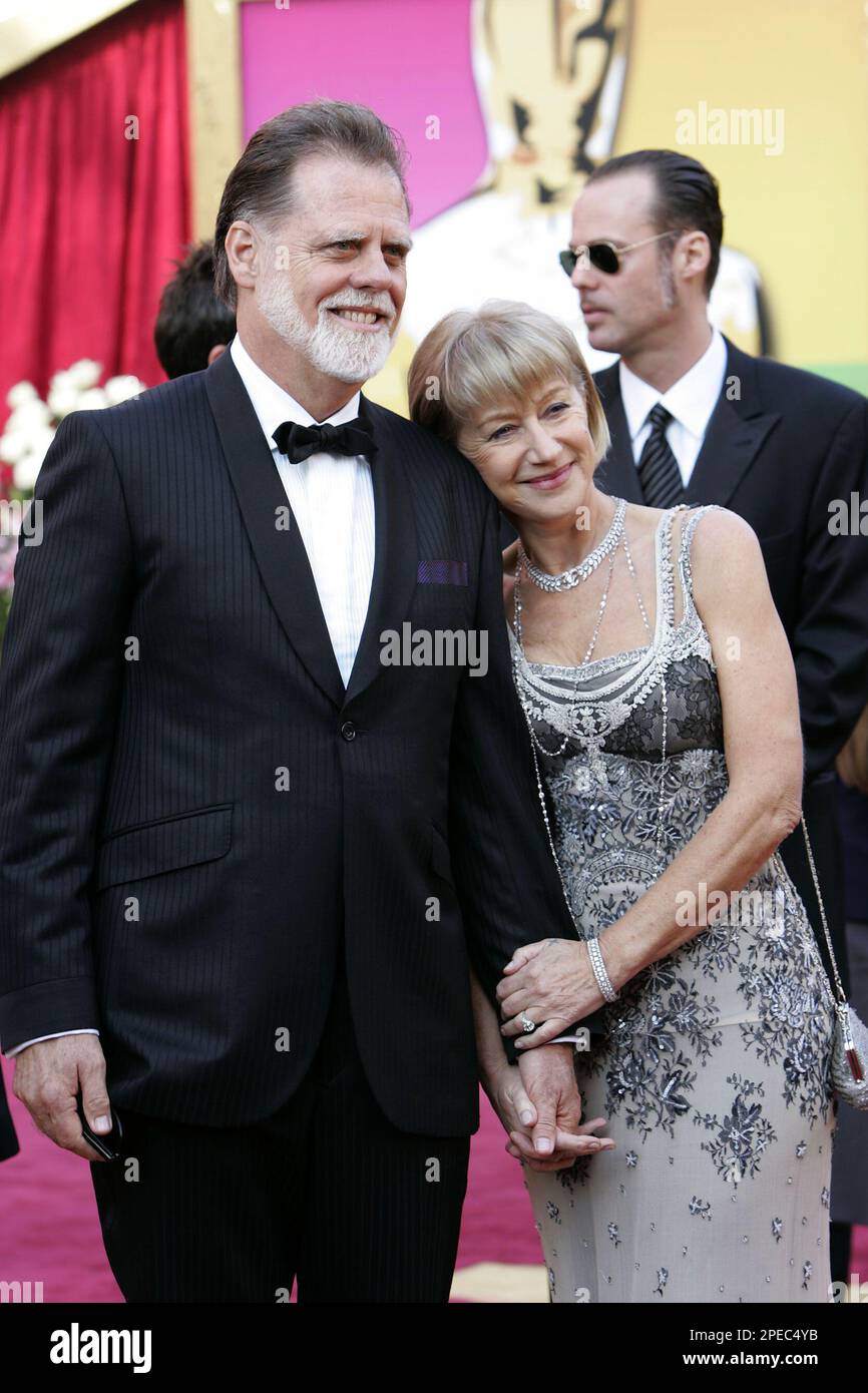 Director Taylor Hackford, left arrives with his wife actress Helen ...