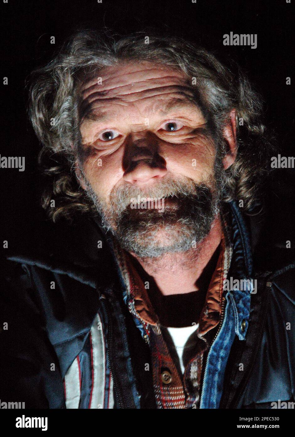 Dale Rouix is seen in a tent at a homeless encampment known as Hobo ...