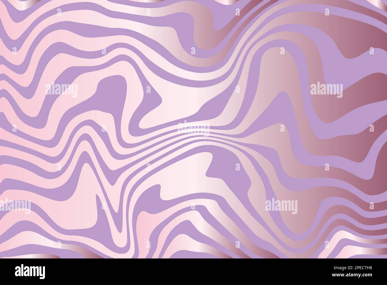 Abstract vector background of pearlescent twisted lines of lilac hue ...