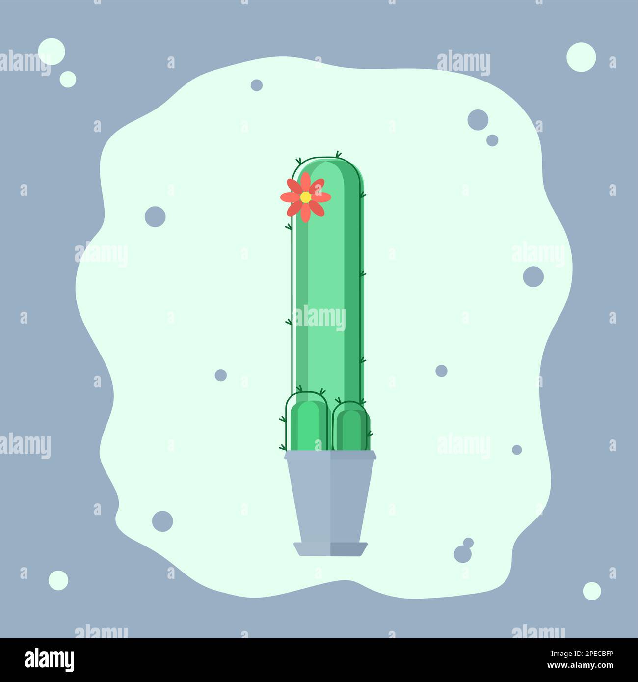 Cactus flower vector vectors hi-res stock photography and images - Alamy