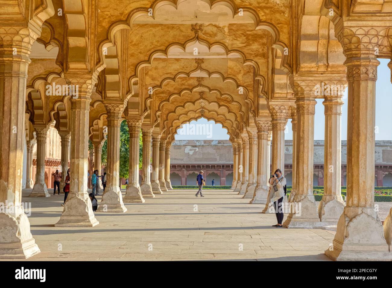 Arga fort public hall UNESCO World Heritage in India Stock Photo - Alamy