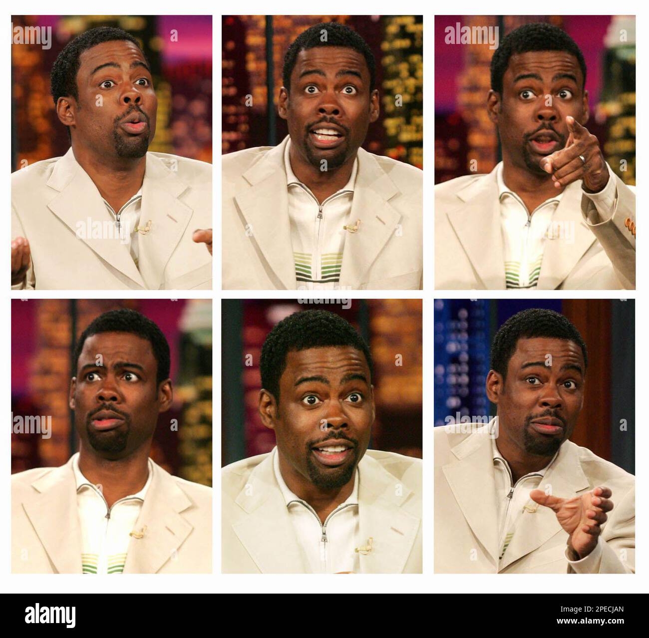 The many different facial expressions of comedian Chris Rock can be ...