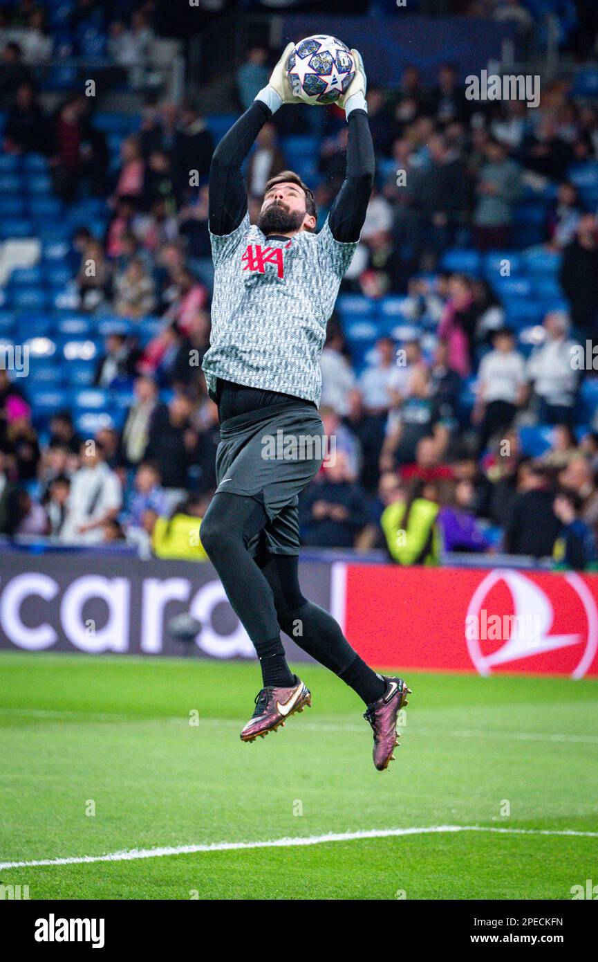 Madrid, Madrid, Spain. 15th Mar, 2023. Allison (Liverpool) during the ...