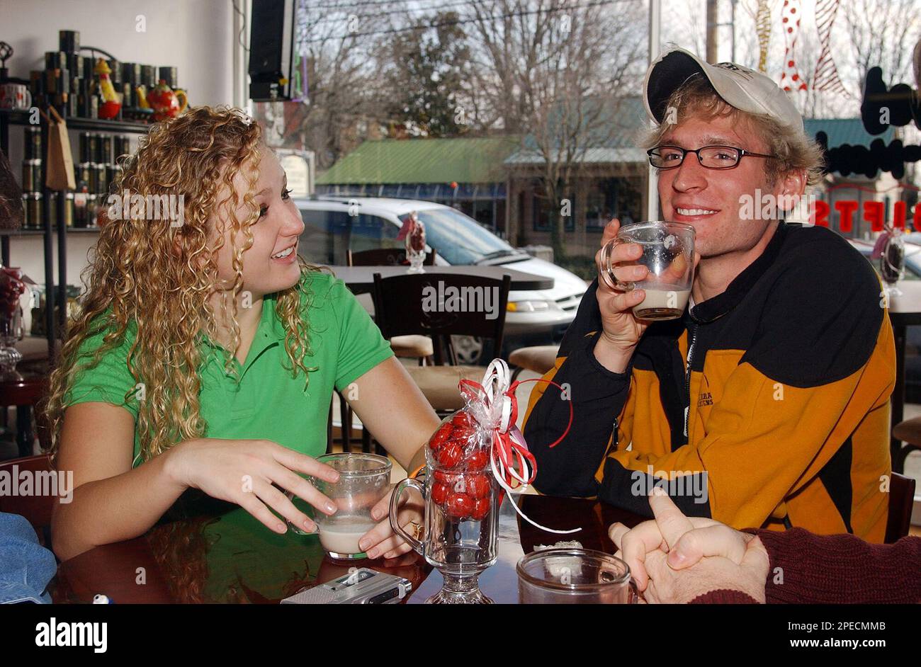 Audrey Rogers listens to classmate Nate Crimmins during a discussion ...