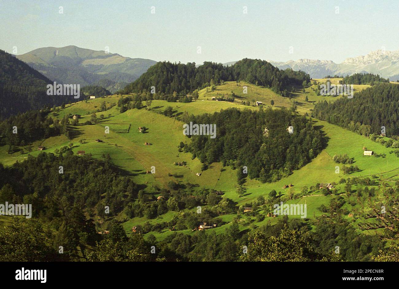 Landscape in the Trascaului Mountains, Romania, 2001 Stock Photo - Alamy